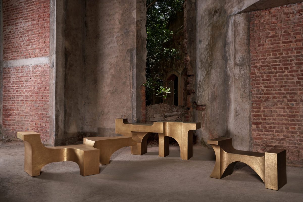Bench Golden Arc - Nilufar